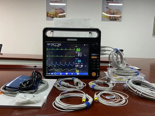 Modular Hospital Vital Monitor Machine Multilingual With 12.1" Display