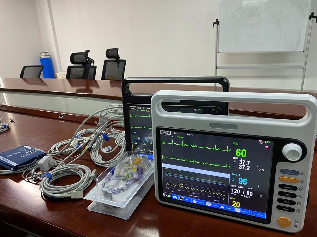 Clinic Hospital Portable Patient Monitor Modular 12.1 Inch With ECG SPO2