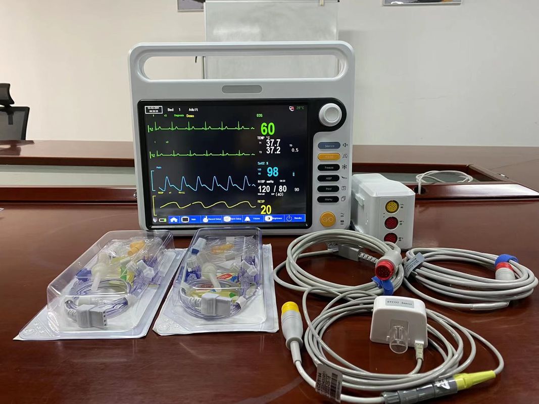 Hospital Electronic Vital Sign Monitors 12.1 Inch For ICU Cardiac ...
