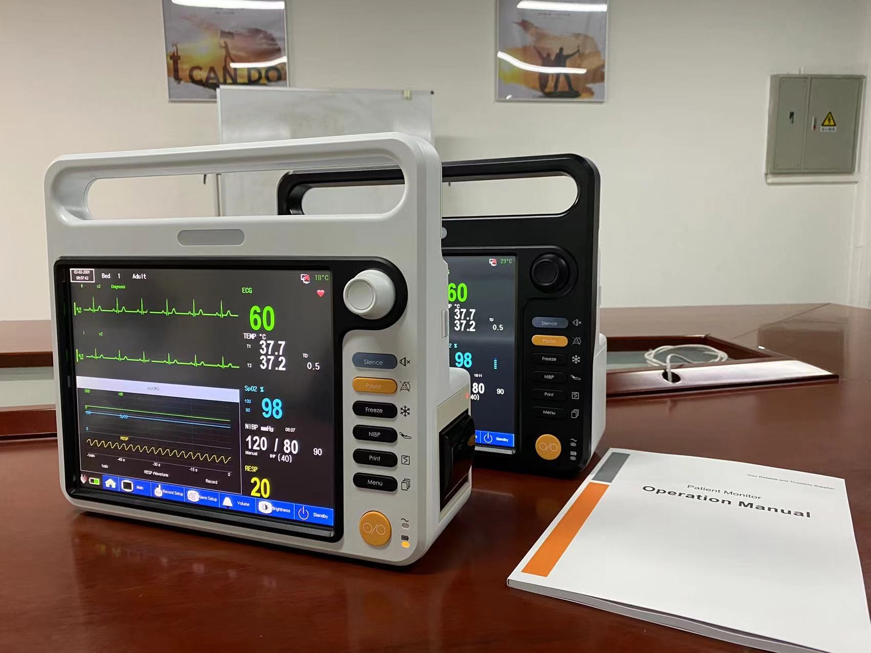 Medical Hospital Patient Monitor Multiparameter With 12.1 Inch TFT LCD ...