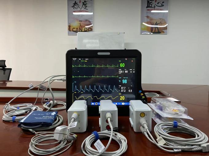 Multi Parameter ICU Heart Monitor , Hospital Vitals Machine With 15 ...