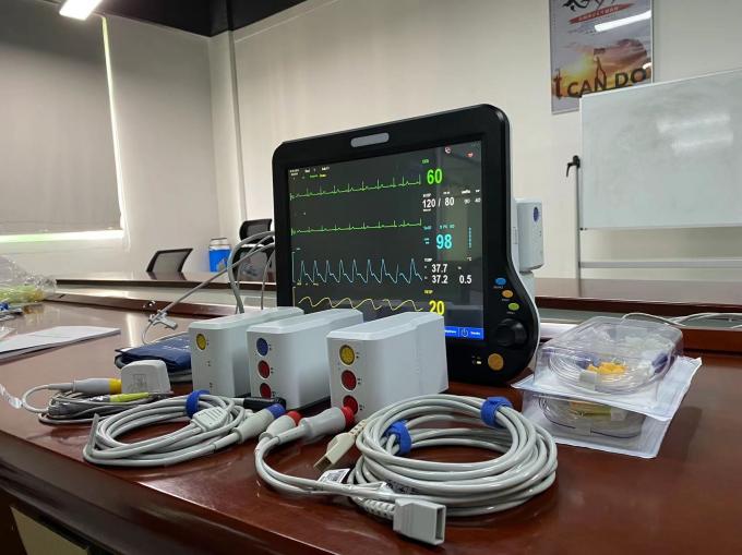 Multi Parameter ICU Heart Monitor , Hospital Vitals Machine With 15 ...