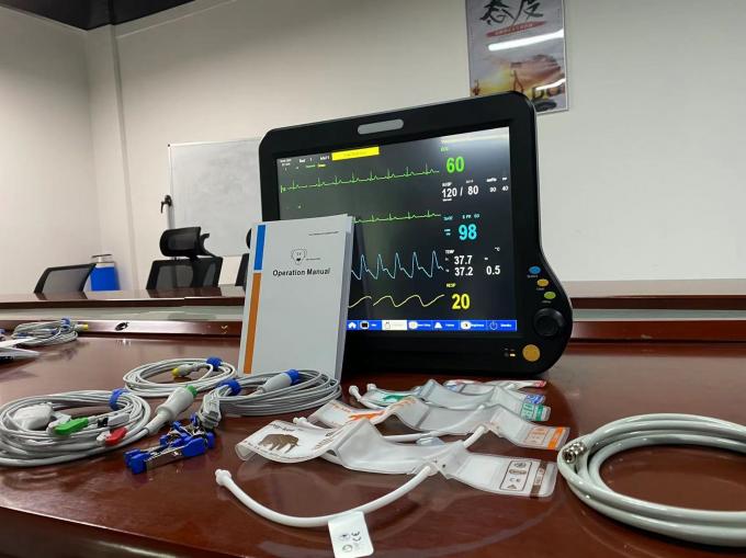 Surgical Heart Rate Monitor Veterinary Use 15 Inch With ECG NIBP SPO2