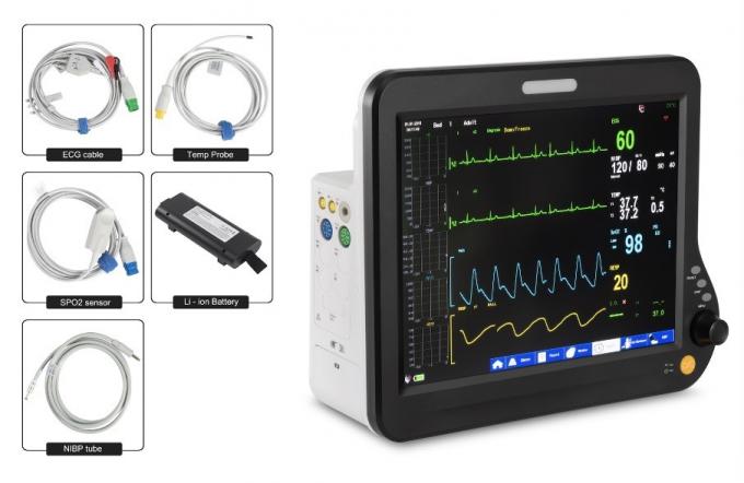 Medical Multipara ICU Cardiac Monitor Multi Language With Touch Screen