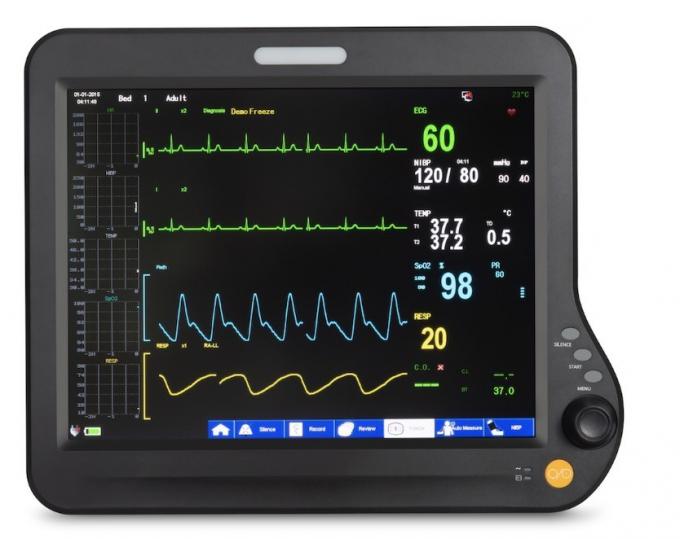 Medical Veterinary Multiparameter Monitor With 2Temp SPO2 ECG