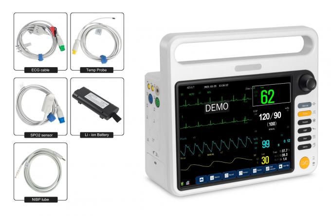 12.1 inch multi parameter cardiac patient monitors with HL7 compatible ...
